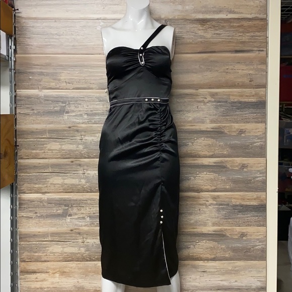 Stop Staring | Dresses | Stop Staring Back Satin Pearl Dress Nwt G9 ...